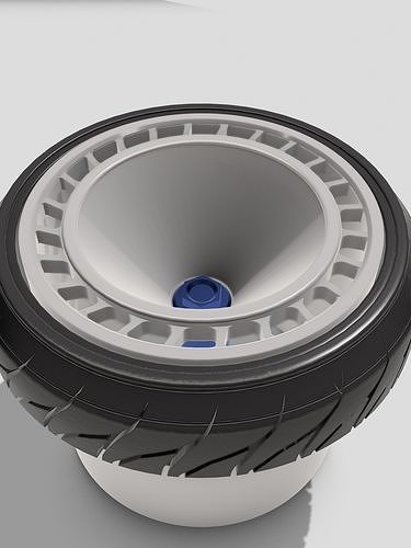 Rally Fans Wheel N Tire set 3 offsets with Centrelock Hub 3D model 3D ...