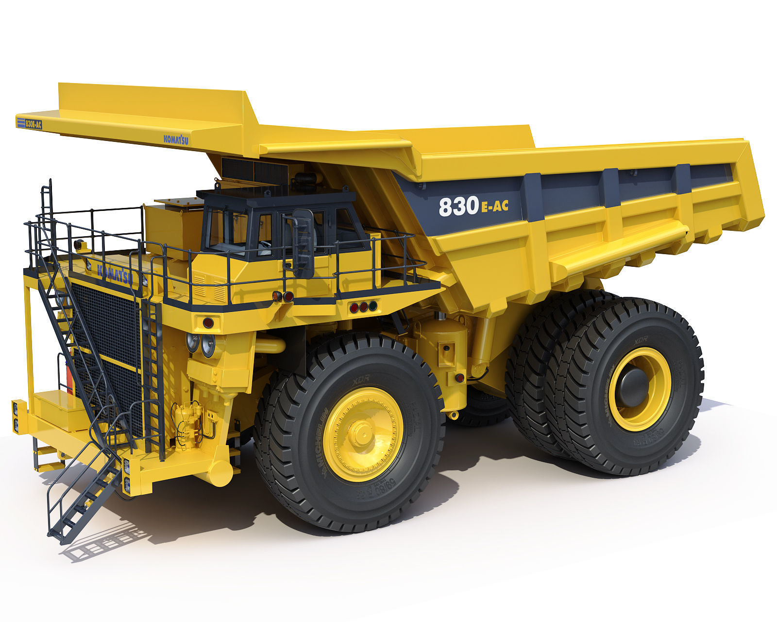 Mining dump truck Komatsu 830E-AC 3D model | CGTrader
