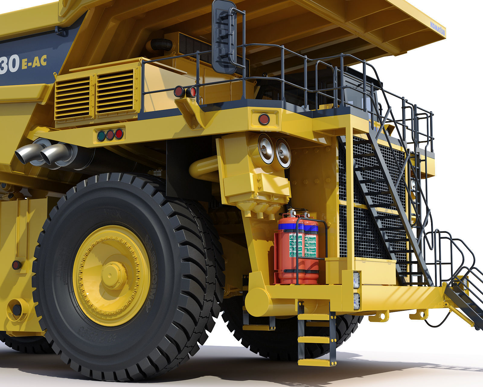 Mining dump truck Komatsu 830E-AC 3D model | CGTrader