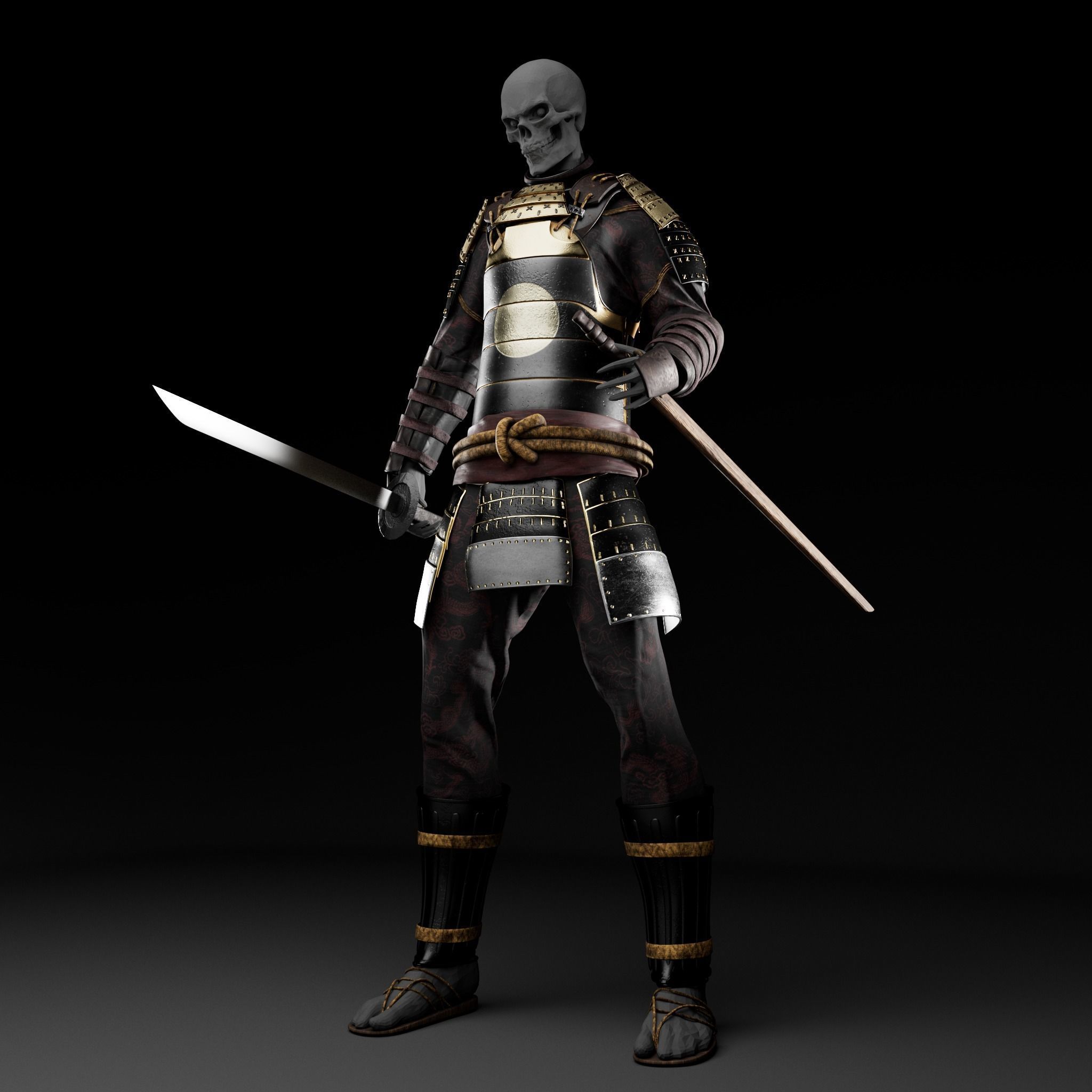 Samurai Cloth 3D model | CGTrader