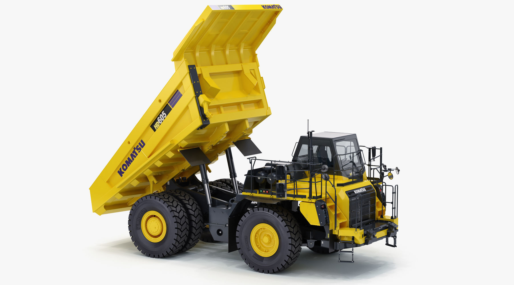 Komatsu HD605-8 Rigid Dump Truck 3D model | CGTrader