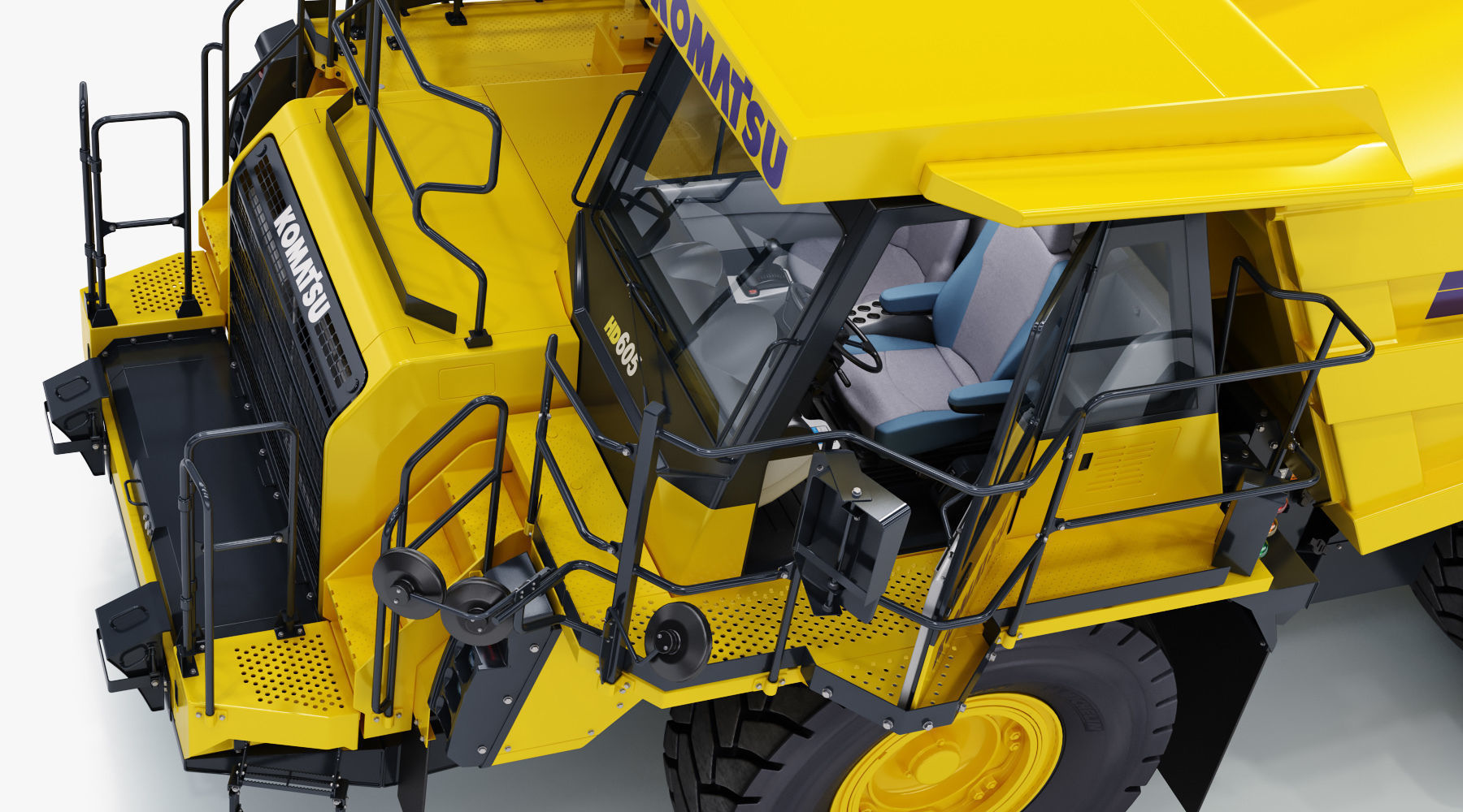 Komatsu HD605-8 Rigid Dump Truck 3D model | CGTrader
