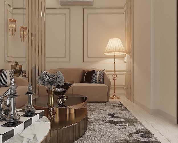 livng room free 3D model | CGTrader