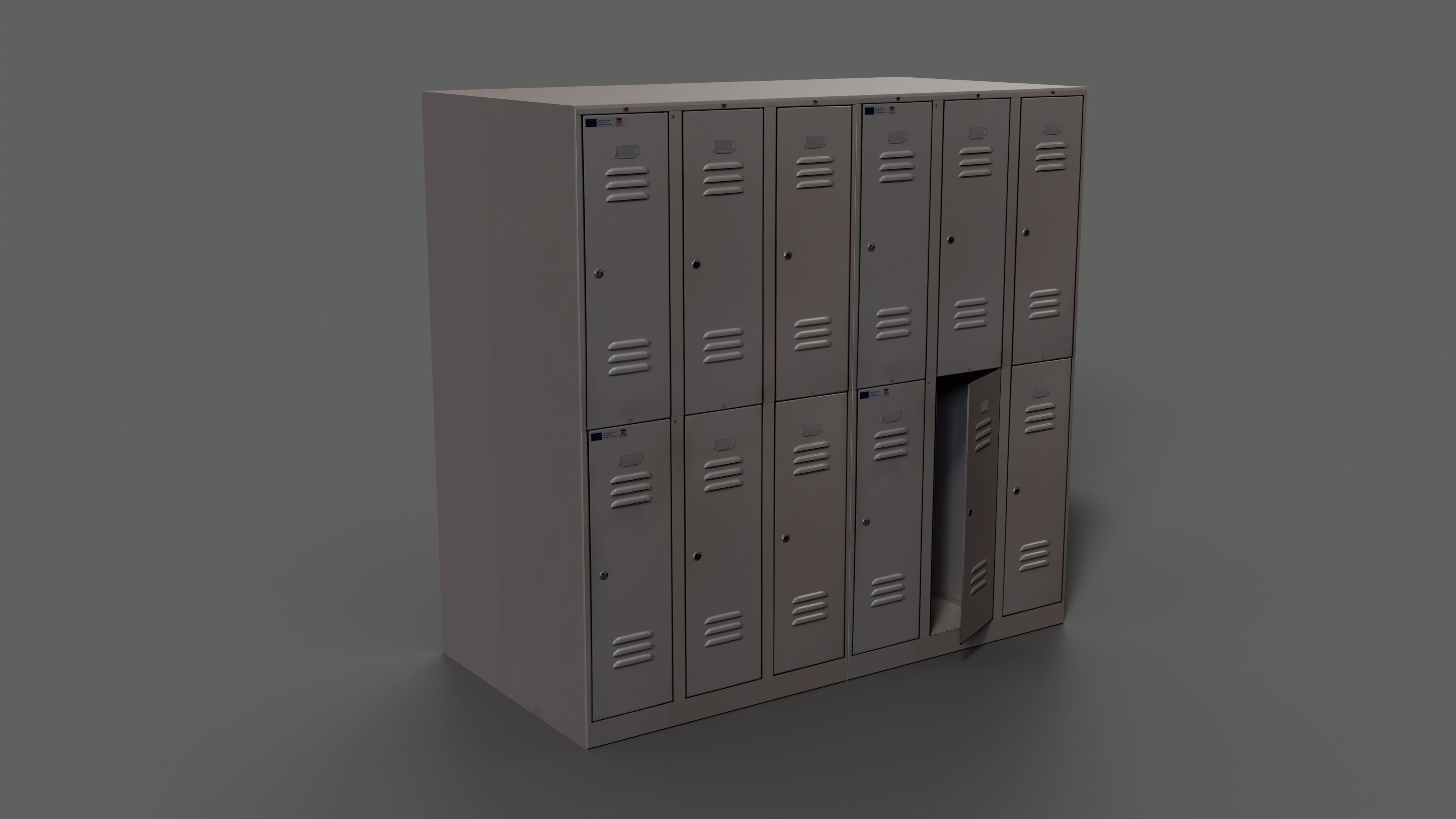 3D model Locker cabinet VR / AR / low-poly | CGTrader