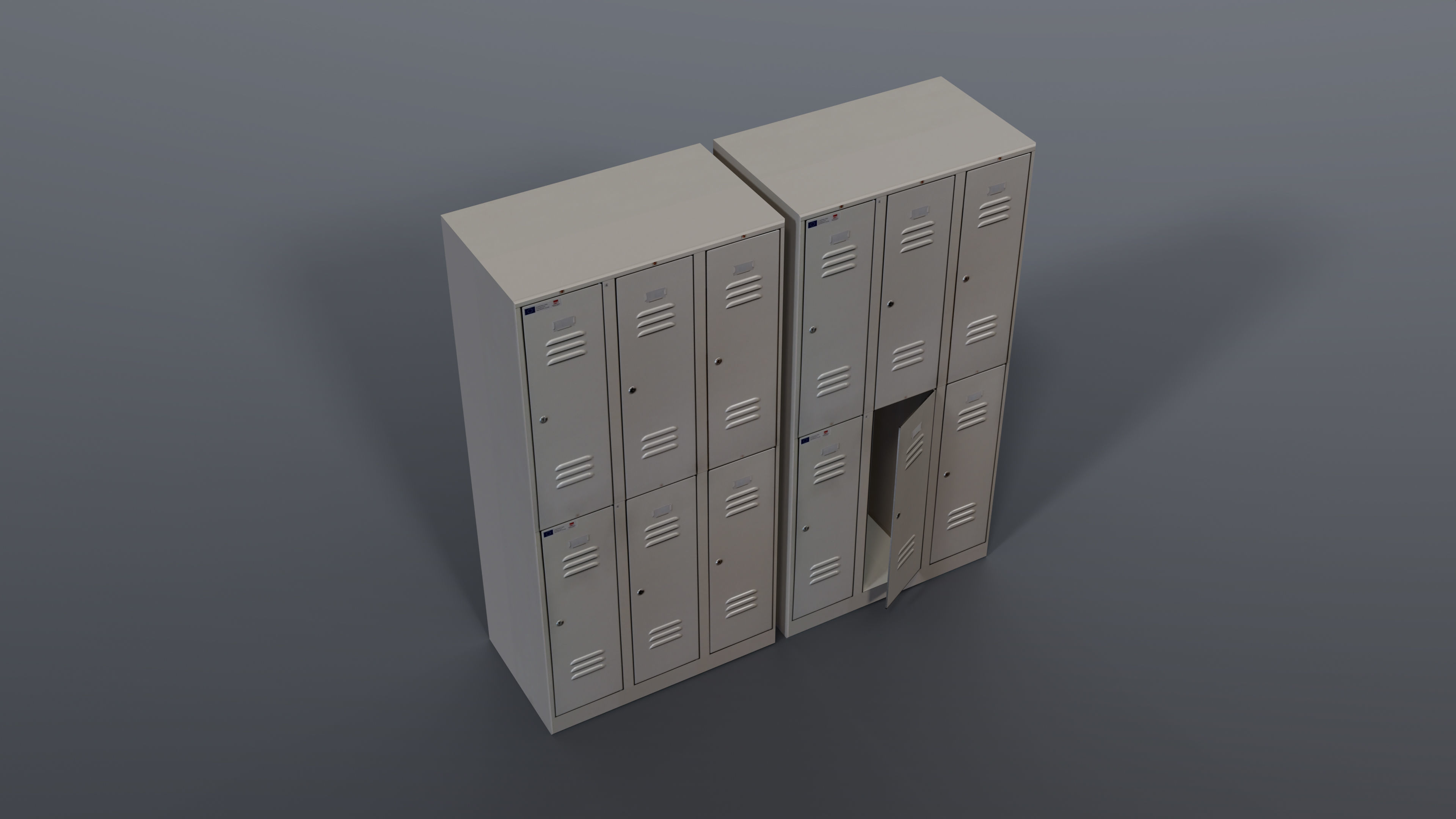 3D model Locker cabinet VR / AR / low-poly | CGTrader