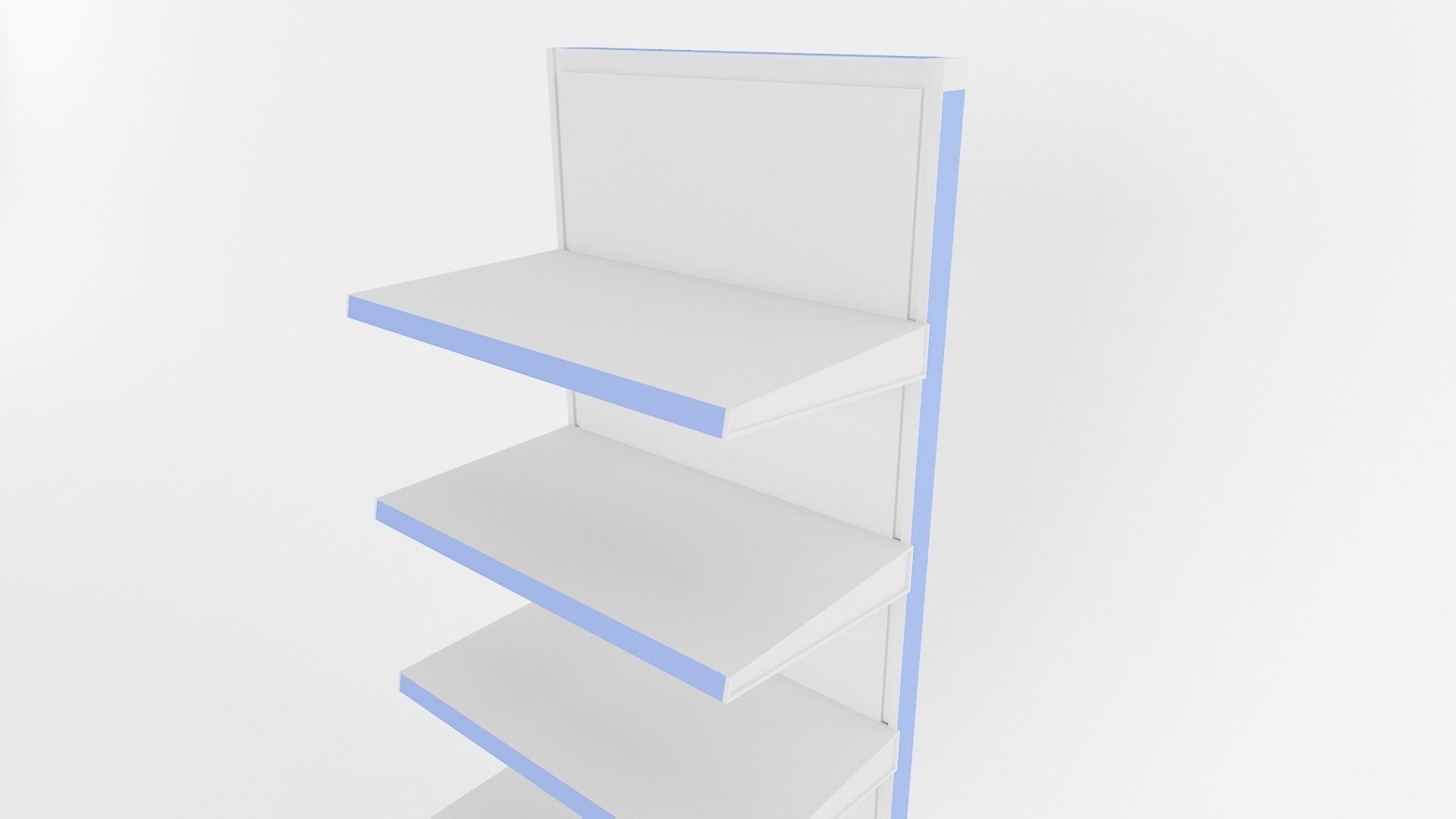 3D model supermarket shelve VR / AR / low-poly | CGTrader