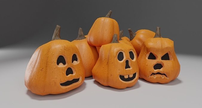 3D model Pumpkin asset VR / AR / low-poly | CGTrader