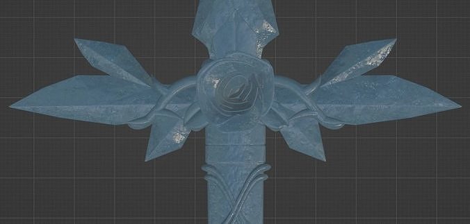 AO BARA SWORD 3D print model - BLUE ROSE SWORD - made in Blender 3D model | CGTrader