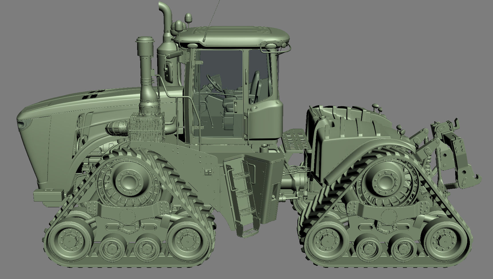 John Deere 9620 RX Tracked Power Tractor 3D model | CGTrader
