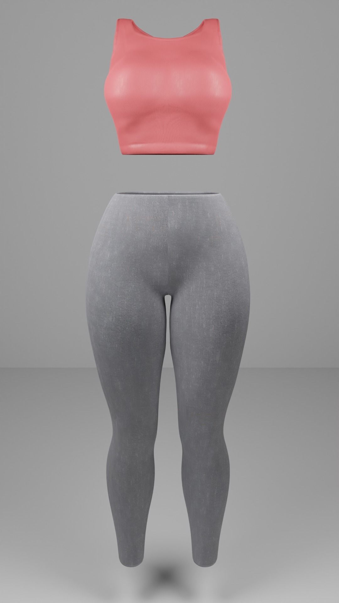 Crop Top and Leggings free VR / AR / low-poly 3D model | CGTrader