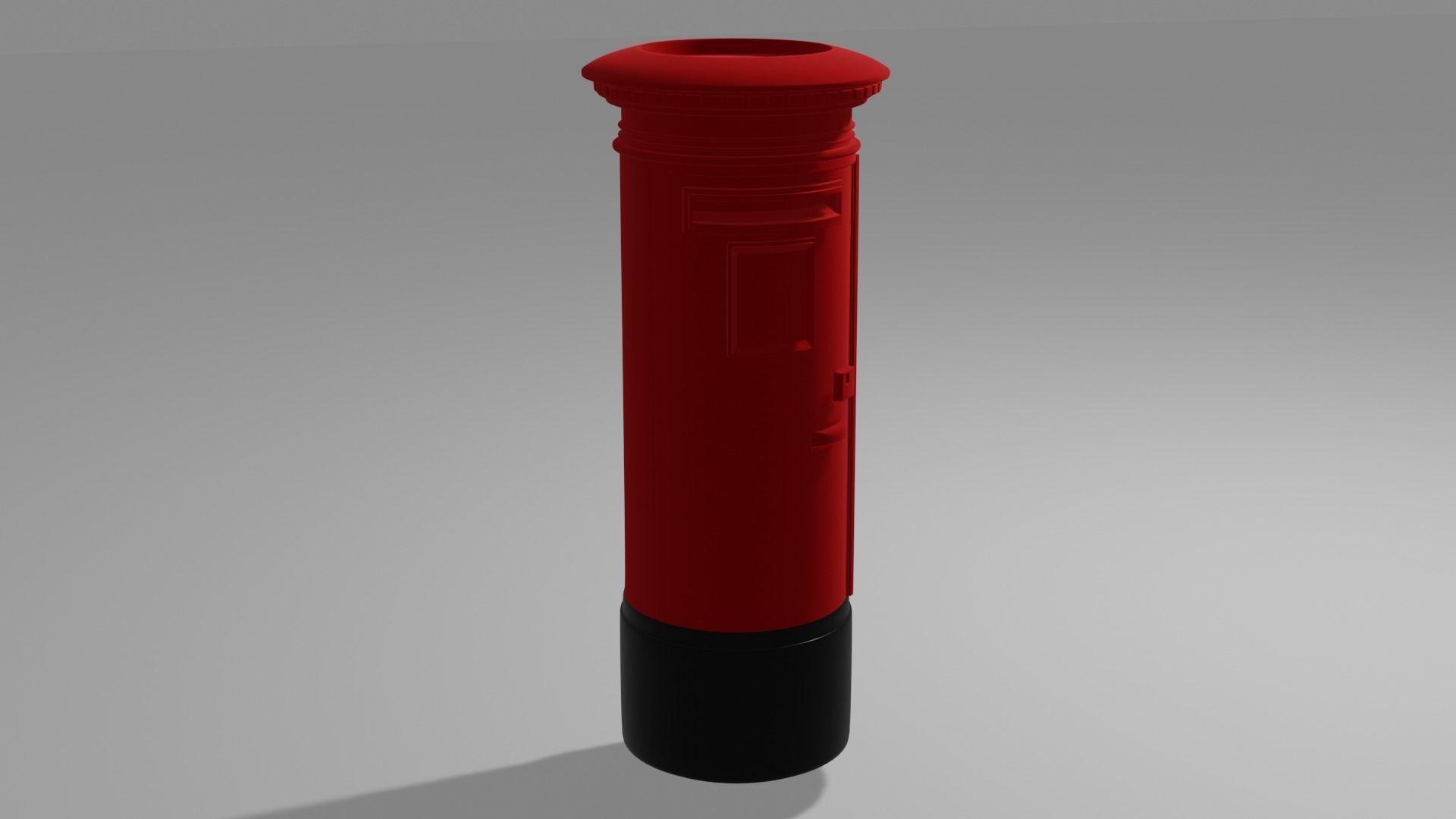 British Red Post Box 3D model 3D model | CGTrader