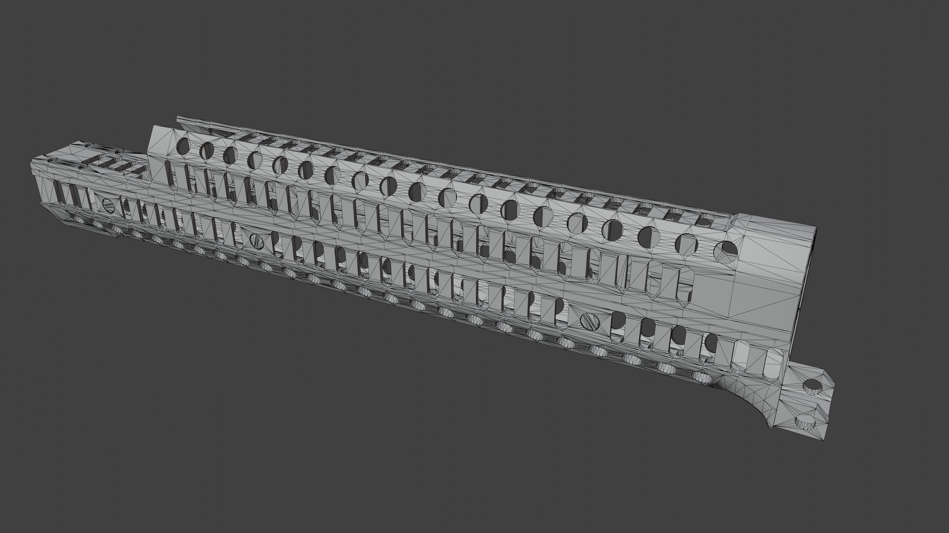 3D model Zenitco Sport 12U Handguard VR / AR / low-poly | CGTrader