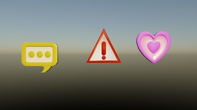 Low Poly Visual Sign free VR / AR / low-poly 3D model | CGTrader