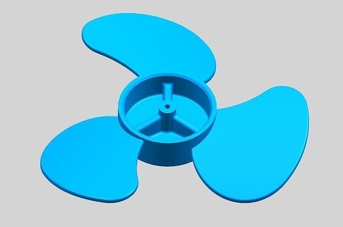 Fan propeller 3D model 3D printable | CGTrader