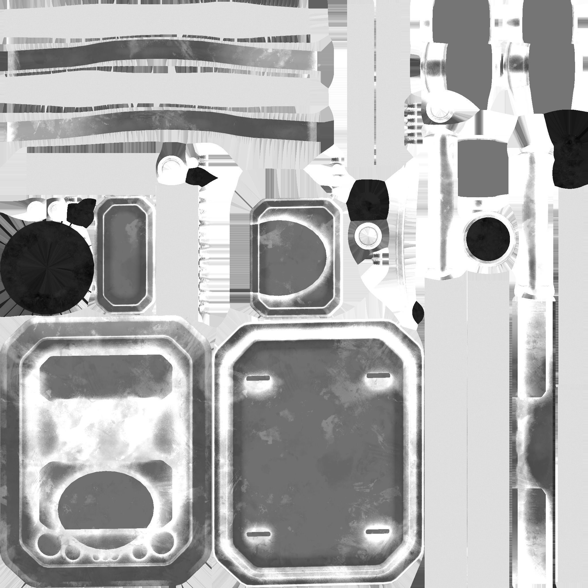 3D model SciFi Backpack I07 White Dirt - Fashion Character Design VR ...