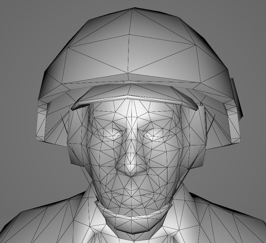 3D model STAR WARS Rebel Soldier - Low Poly Game - FBX MODEL VR / AR ...