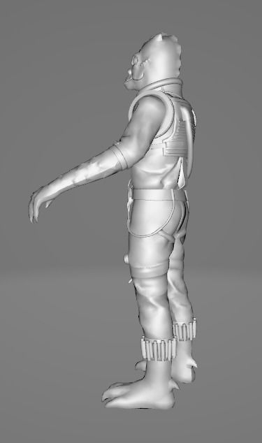 3D model STAR WARS Bossk - Low Poly Game - Battlefield FBX MODEL VR ...