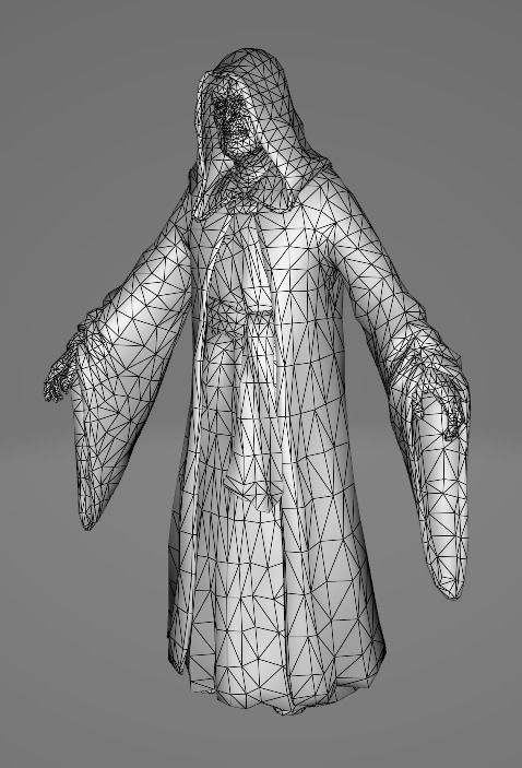 3D model STAR WARS Emperor Palpatine - Low Poly Game - FBX MODEL VR ...