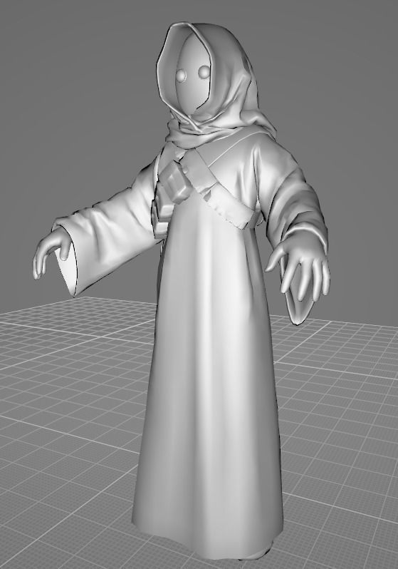 3D model STAR WARS Jawa - Low Poly Game - Battlefield - FBX MODEL VR ...