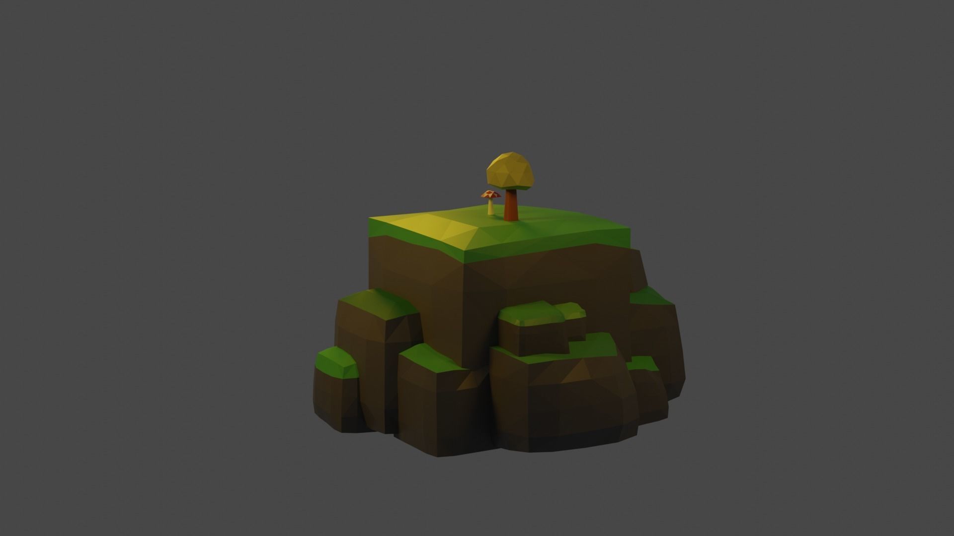 Low Poly Rock Cliff free VR / AR / low-poly 3D model | CGTrader