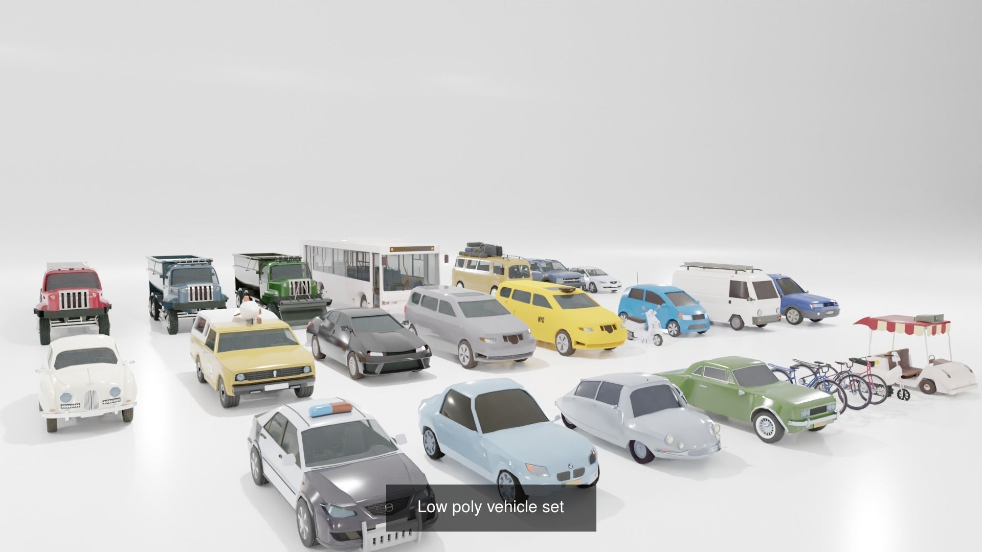 Racetrack and vehicles pack 3D Model Collection | CGTrader