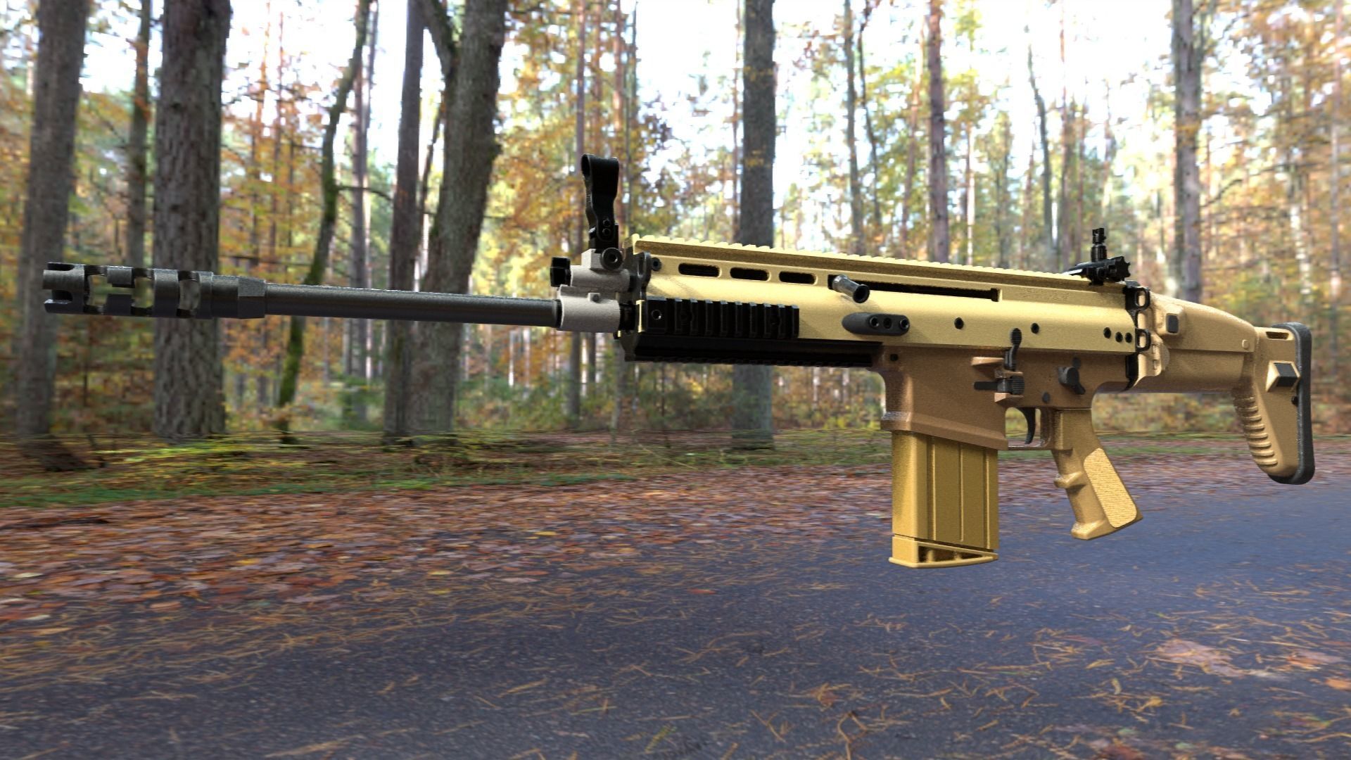 FN SCAR 17S NRCH 3D model | CGTrader