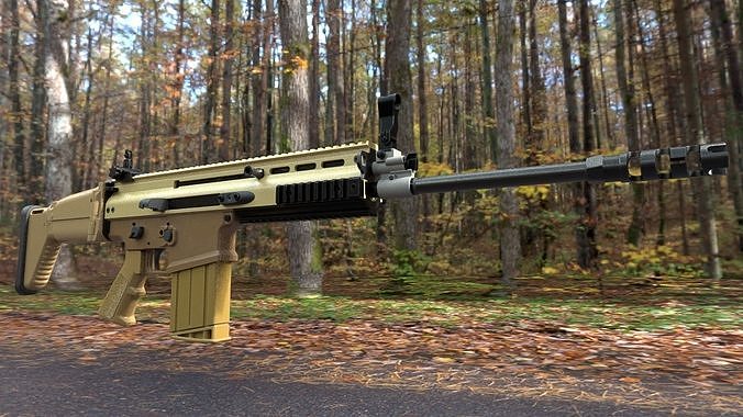 FN SCAR 17S NRCH 3D model | CGTrader