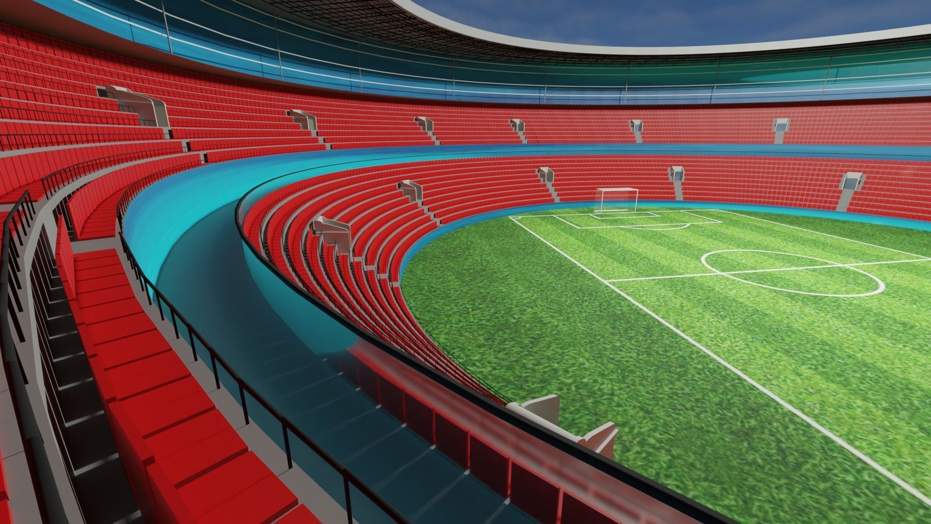 3D model Football Stadium VR / AR / low-poly | CGTrader