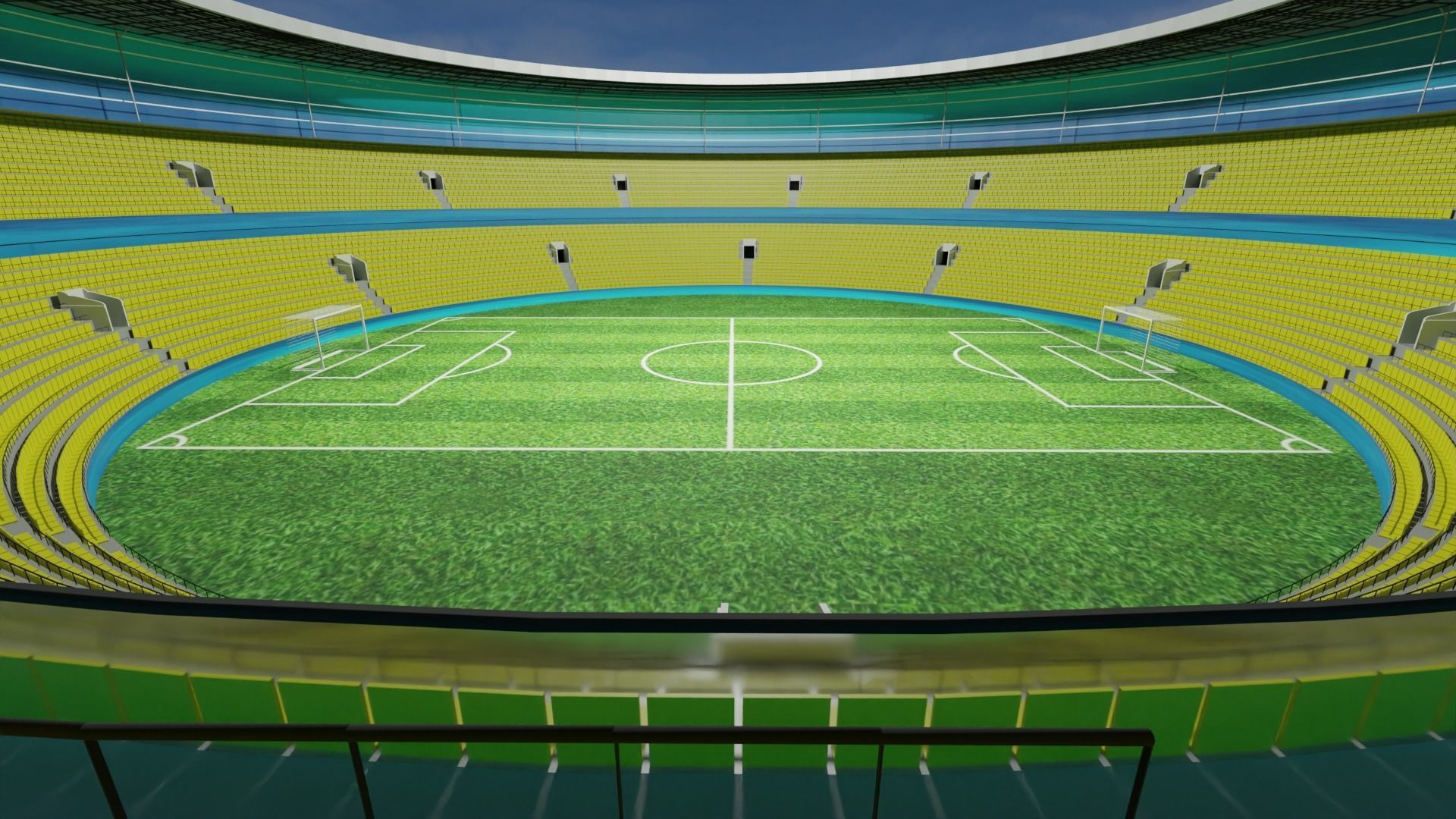 3D model Football Stadium VR / AR / low-poly | CGTrader
