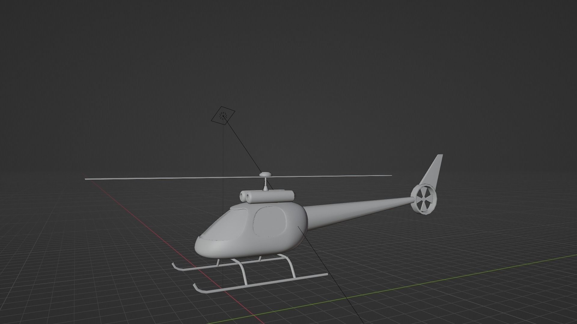 3D model Helicopter Low Poly -ready-to-use VR / AR / low-poly | CGTrader