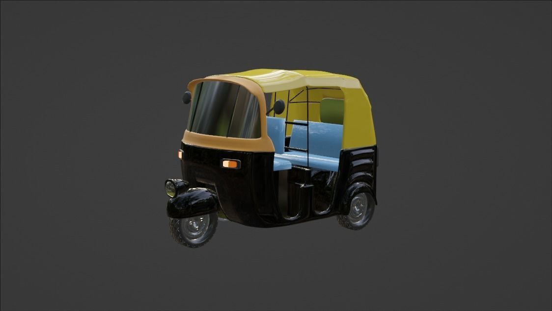 3D model auto rickshaw indian VR / AR / low-poly | CGTrader
