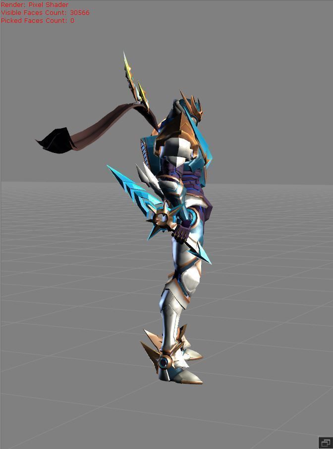 Gussion 7 Skin 3D model animated rigged | CGTrader