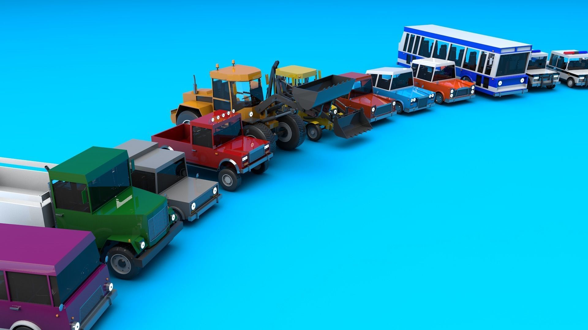 City Vehicles 3D model | CGTrader