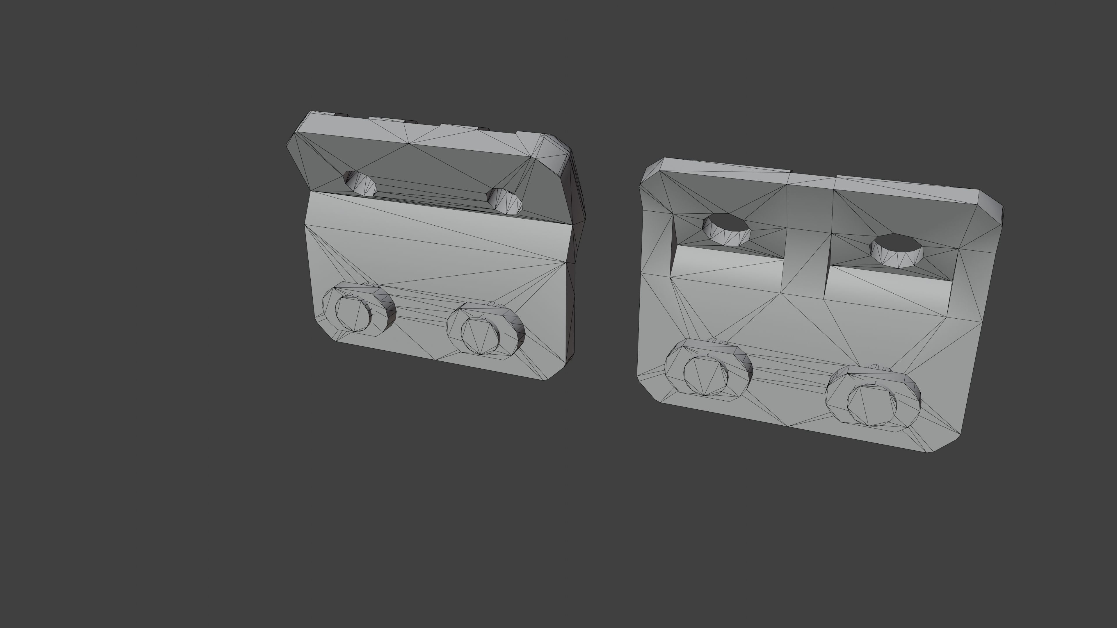 3D model MLOK offset mounts VR / AR / low-poly | CGTrader