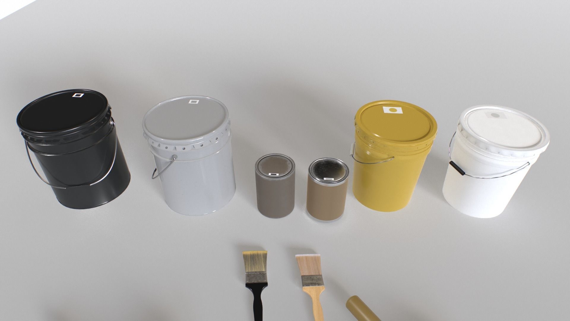 3D model Paint tools VR / AR / low-poly | CGTrader