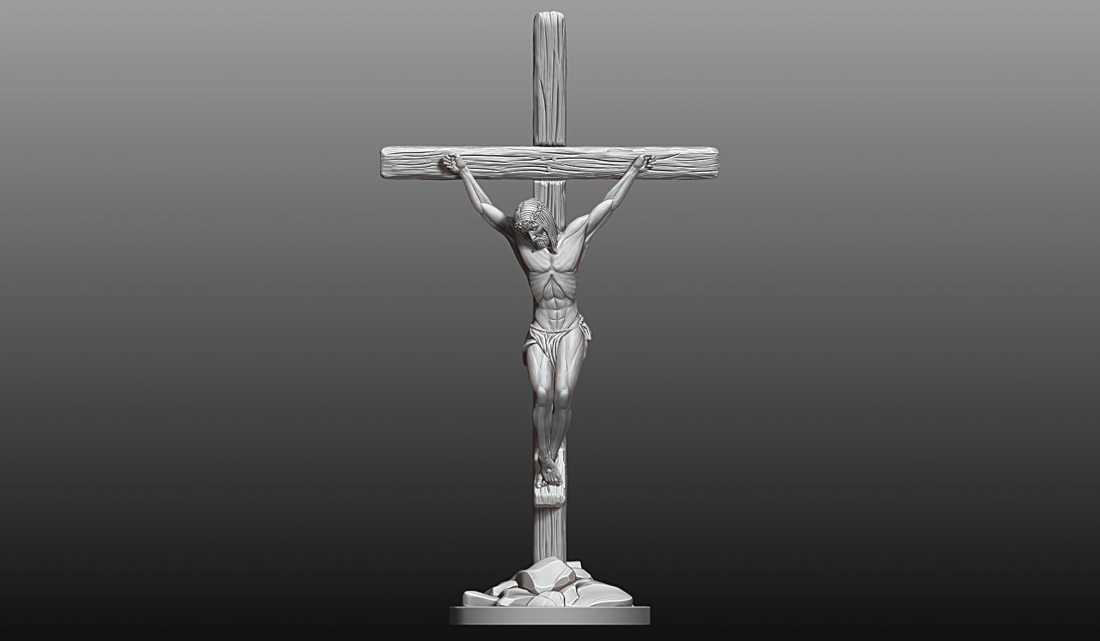 Jesus cross 3D model 3D printable | CGTrader