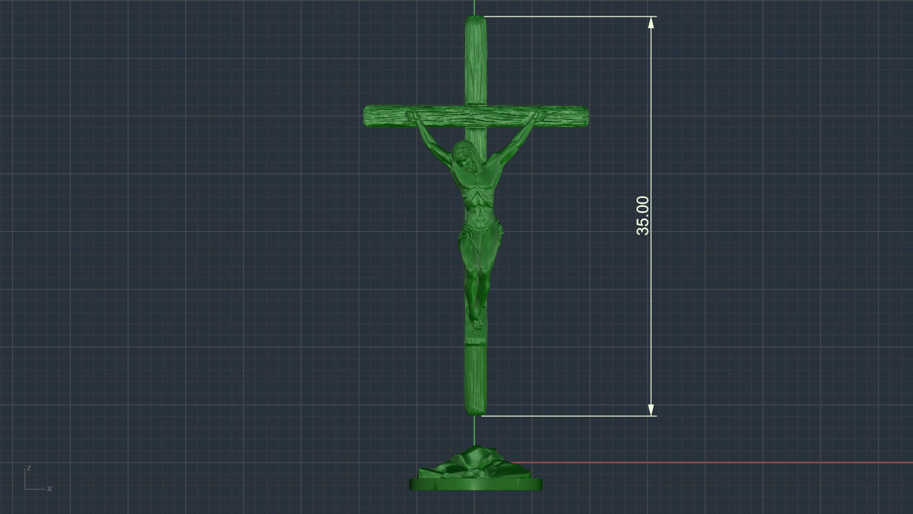 Jesus cross 3D model 3D printable | CGTrader