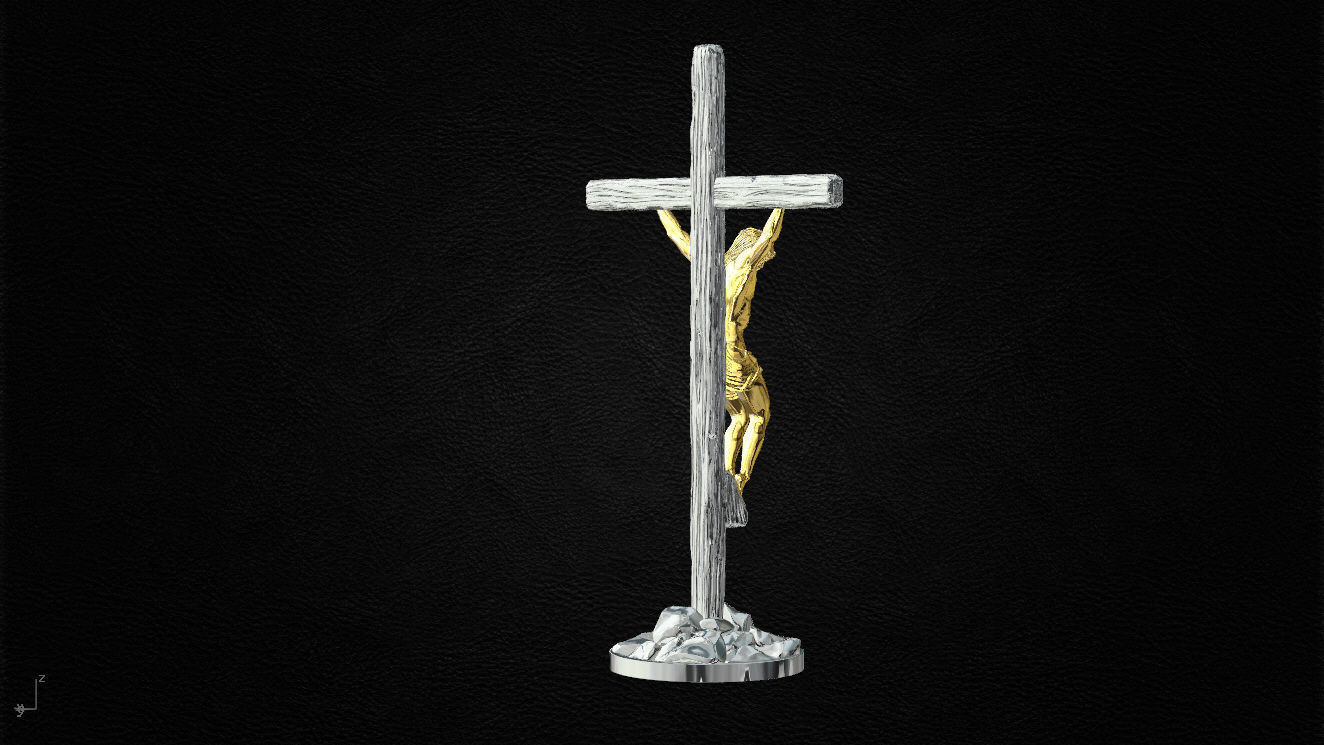 Jesus cross 3D model 3D printable | CGTrader