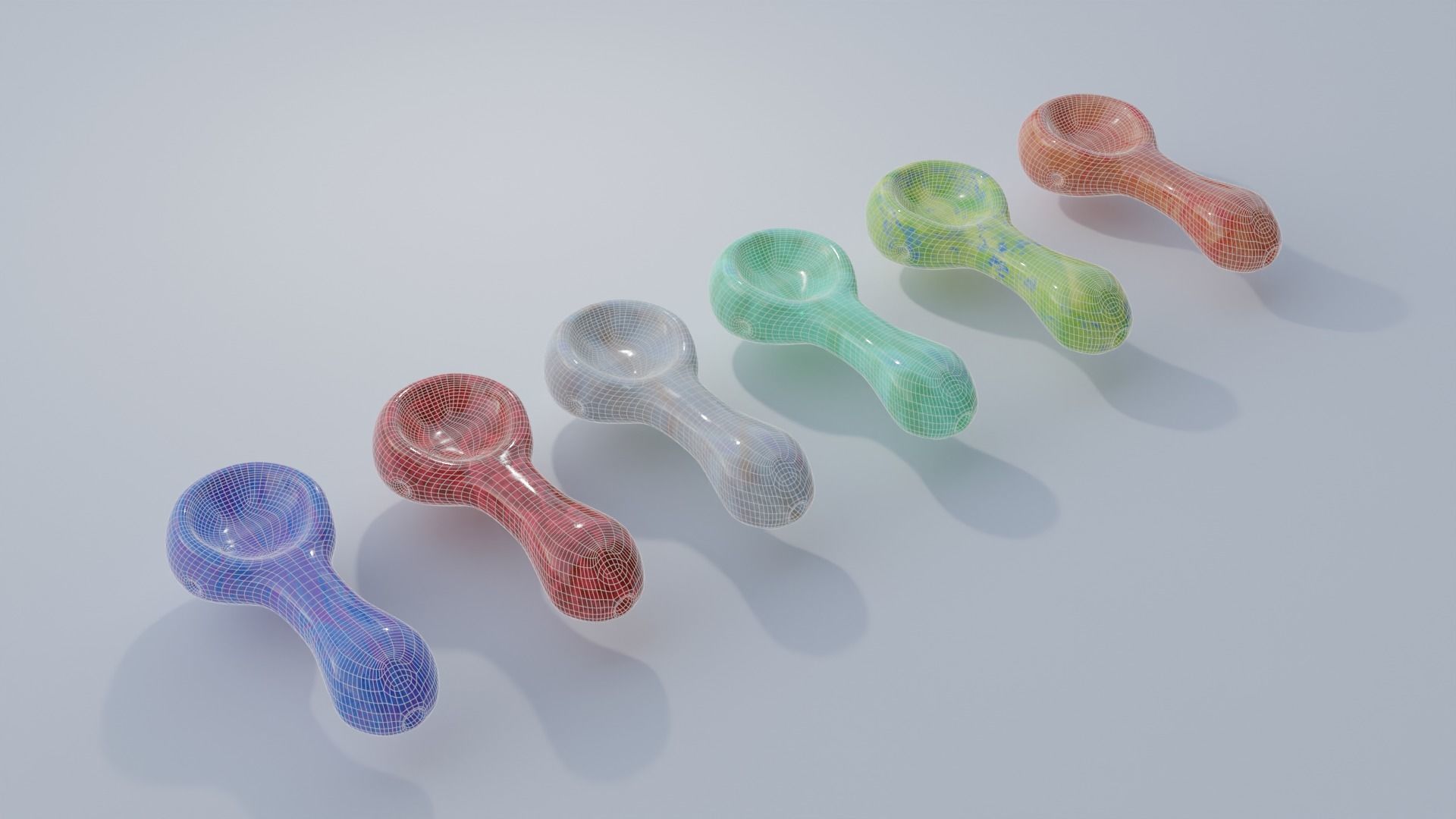 Weed Pipe Collection with multiple 4K Textures 3D model | CGTrader