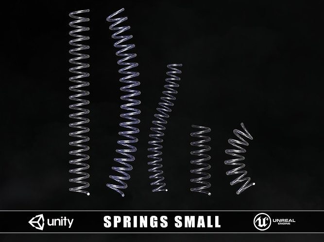 3D model Springs Small VR / AR / low-poly | CGTrader
