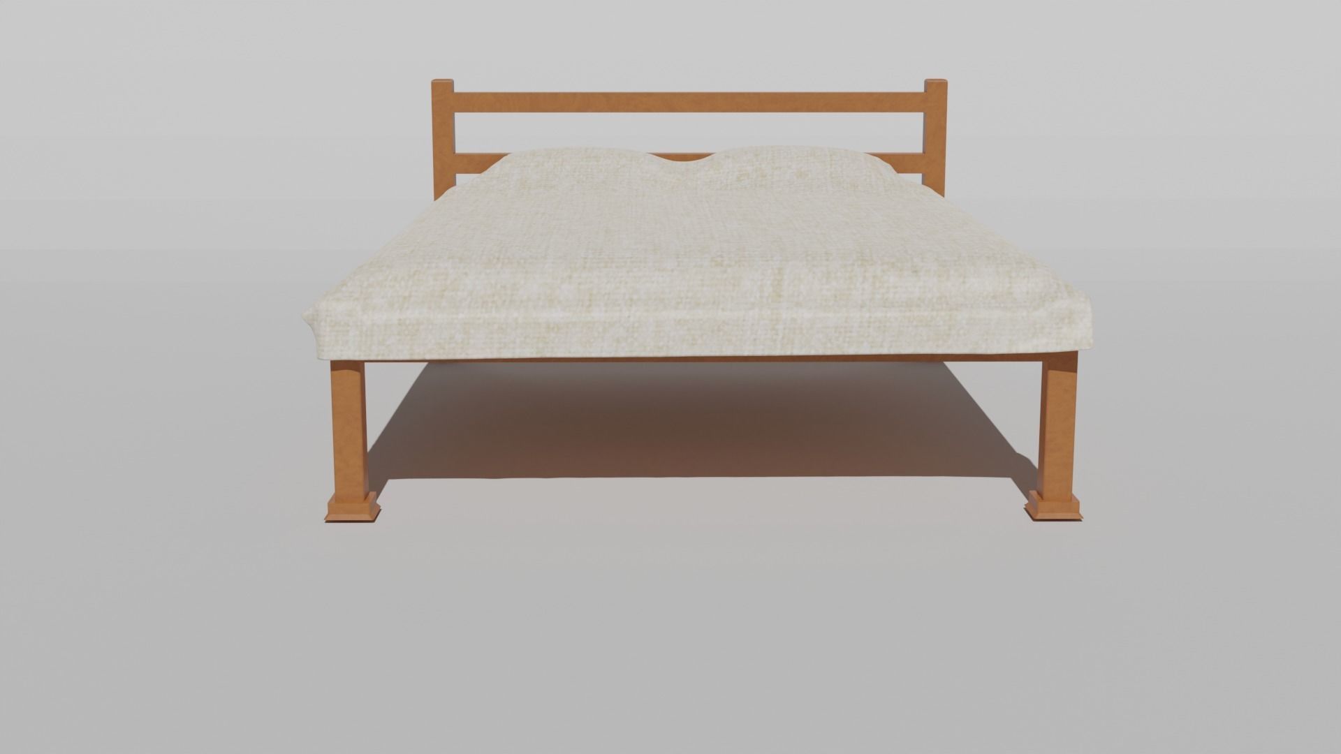 A normal high-poly bed model 3D model | CGTrader