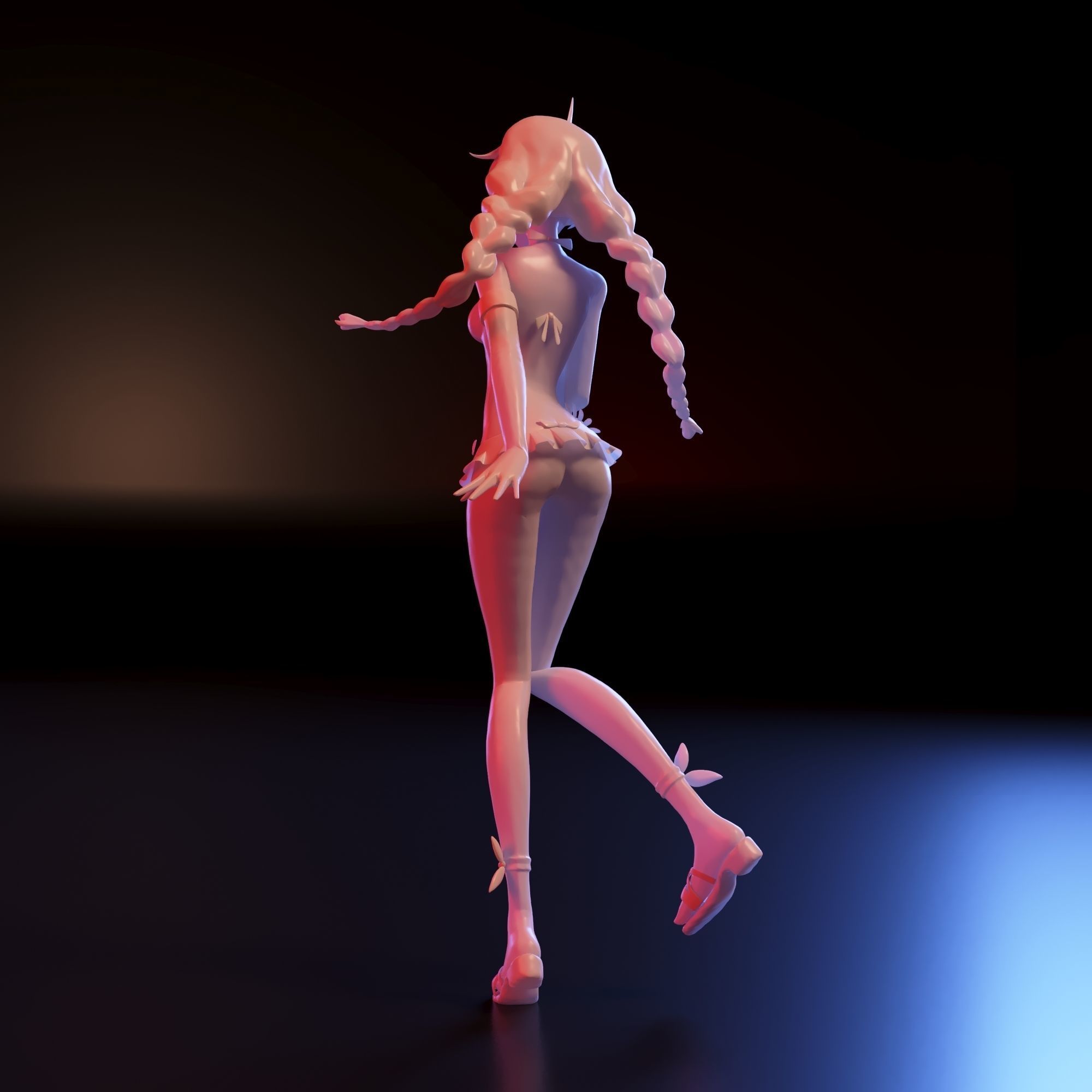 Anime Girl 3d Model 3d Printable Cgtrader