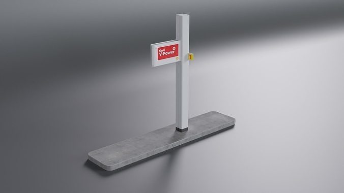 Shell Fuel Sign Canopy Service Station 3D model | CGTrader