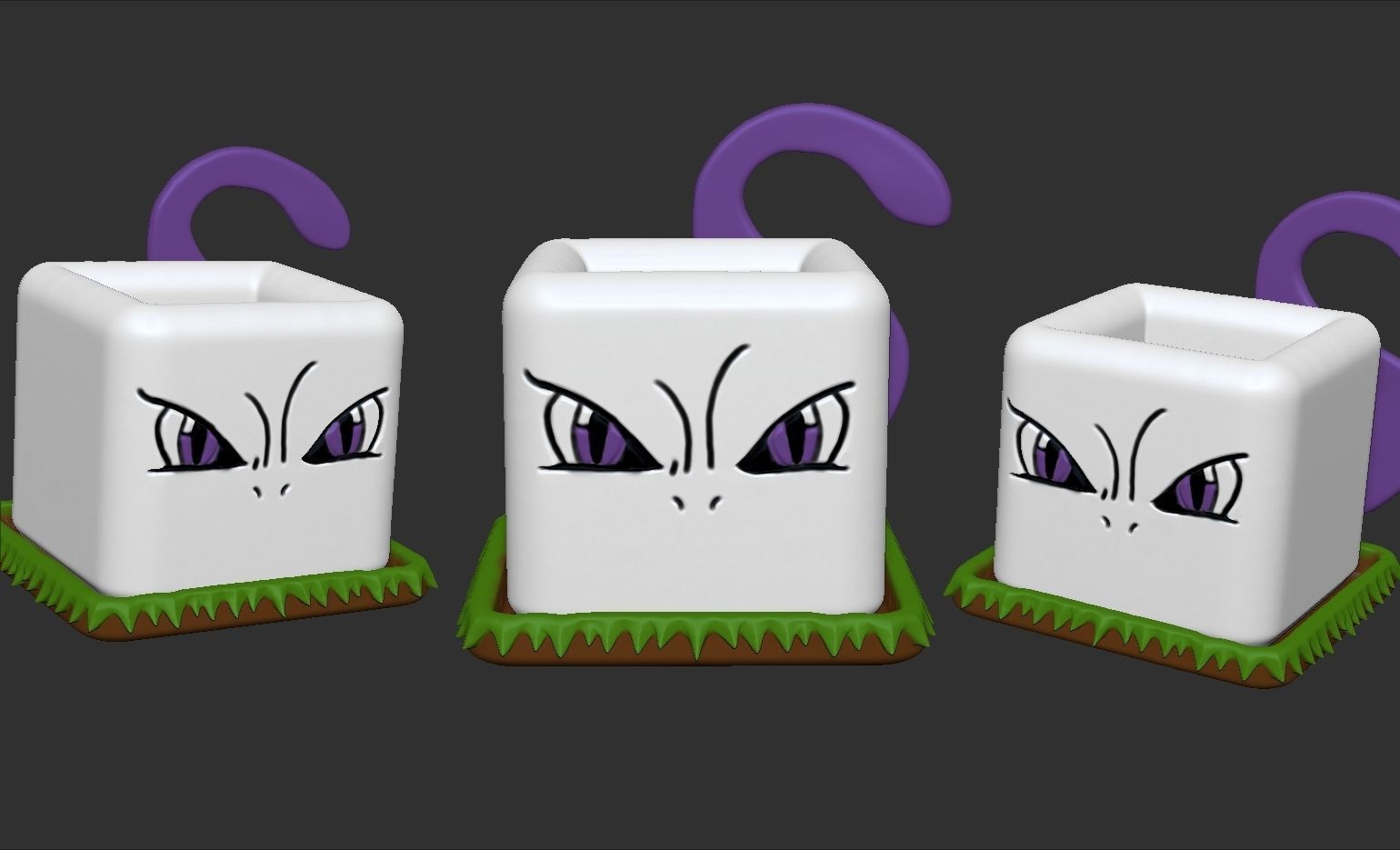 Mewtwo Pot Maceta- POKEMON 3D model 3D printable | CGTrader