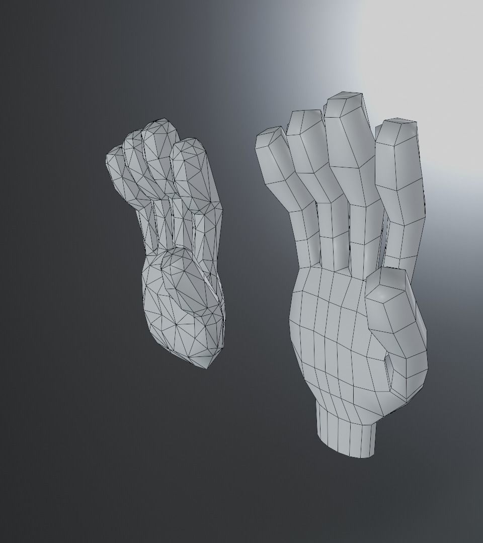 3D model Cartoon Hand VR / AR / low-poly | CGTrader