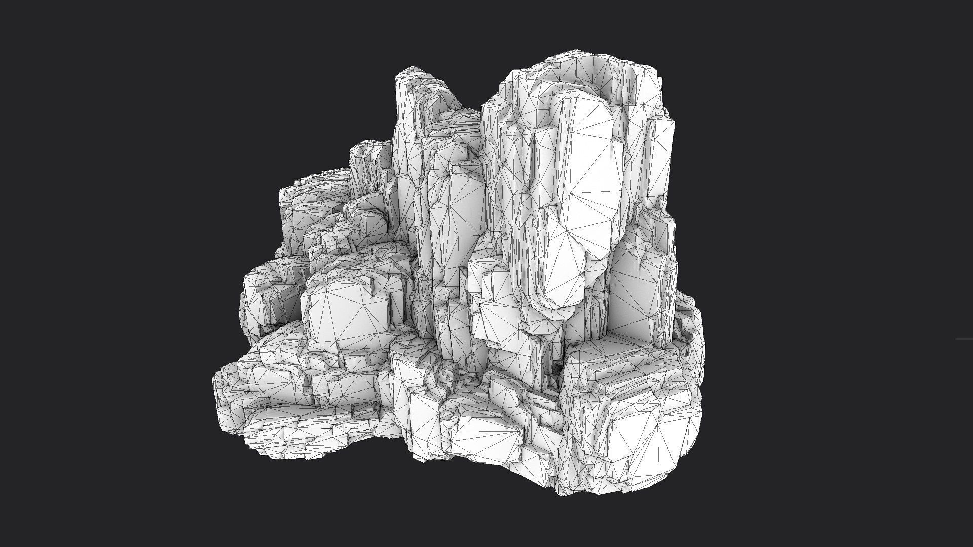 3D model Cliff rock formation VR / AR / low-poly | CGTrader