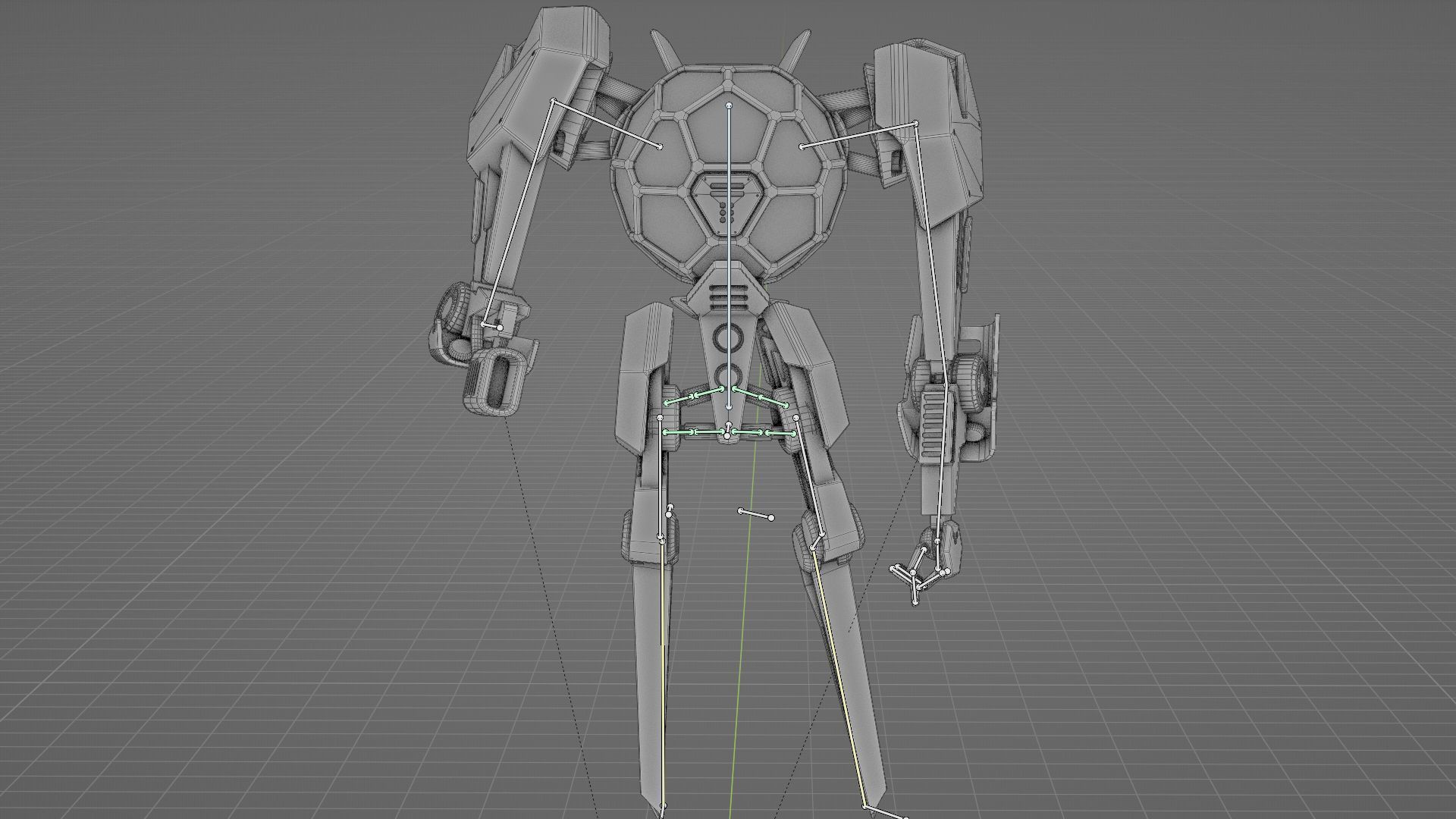 HEXA MOSQUITO DROID rigged character 3D model rigged | CGTrader