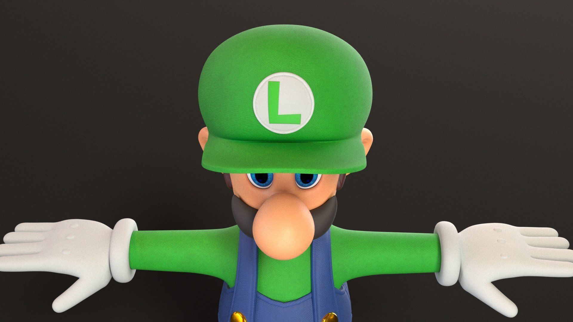 3D model Luigi From Super Mario Game VR / AR / low-poly | CGTrader