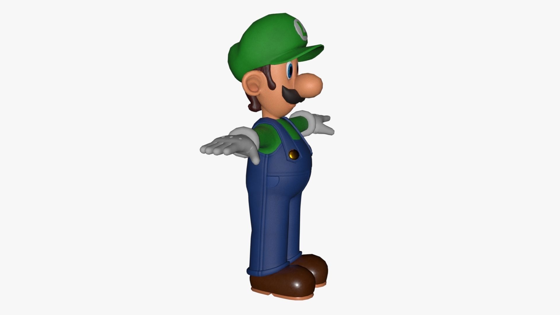 3D model Luigi From Super Mario Game VR / AR / low-poly | CGTrader