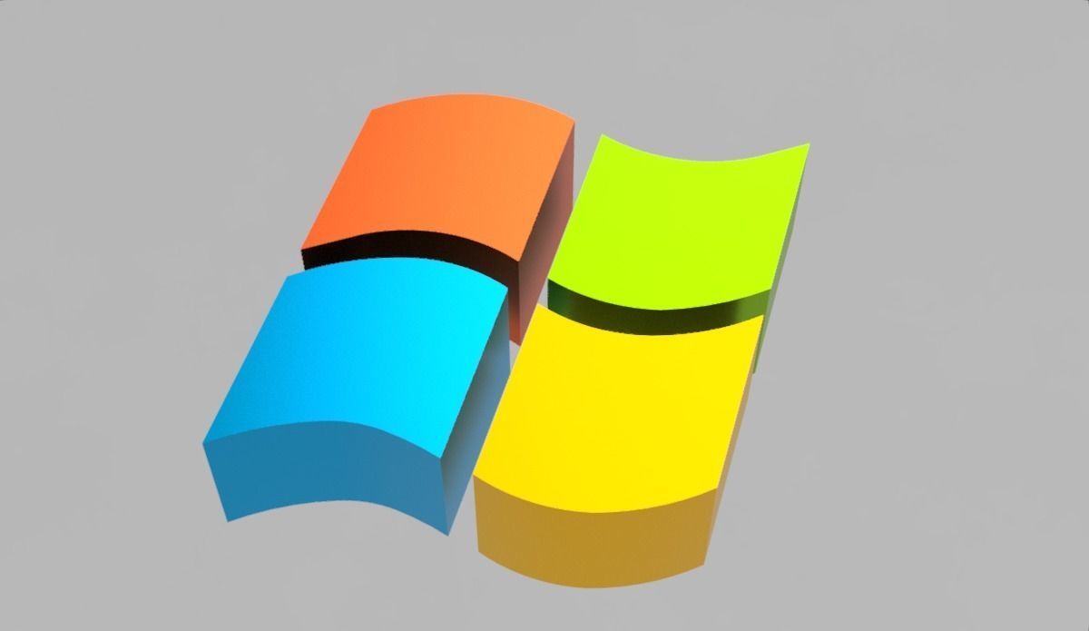 Windows logos 3D model rigged | CGTrader